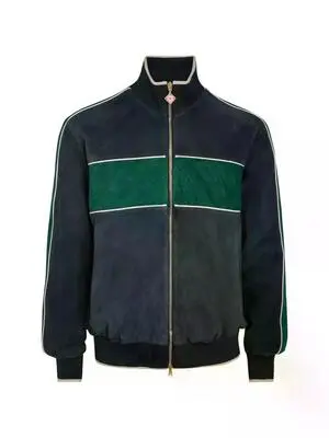 Casablanca Panelled Logo-embossed Jacket - Blue