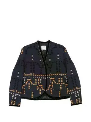 FORTE_FORTE Long-sleeve Buttoned Jacket - Blue
