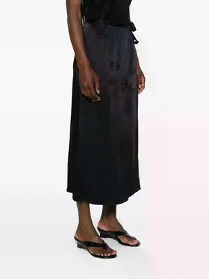 FORTE_FORTE Floral-jacquard Wrap Midi Skirt