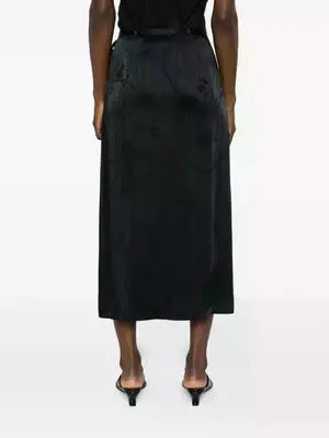 FORTE_FORTE Floral-jacquard Wrap Midi Skirt