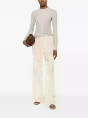 FORTE_FORTE Glitter-effect Long-sleeve T-shirt