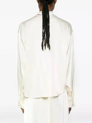 FORTE_FORTE Tie-neck Button-up Shirt