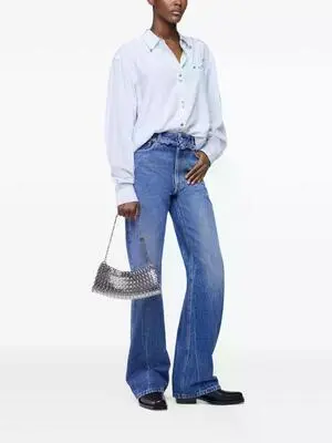 Rabanne Bead-embellished Striped Shirt