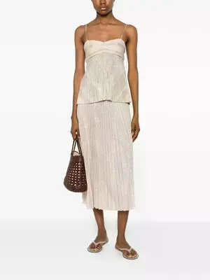 FORTE_FORTE Pleated Midi Skirt