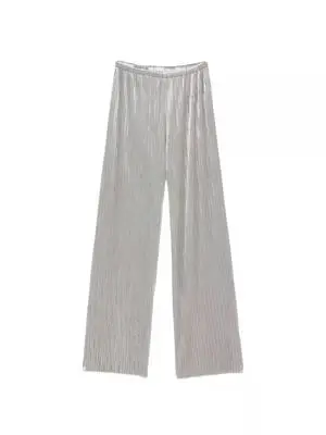 FORTE_FORTE Plissé-effect Wide-leg Trousers - Grey