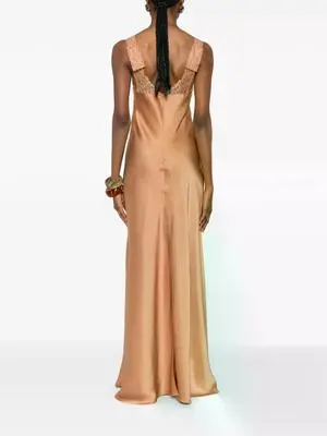 FORTE_FORTE Lace-trim Slip Dress