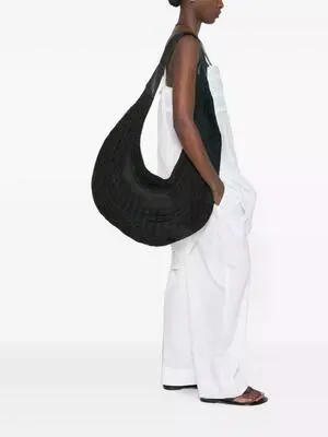 MARIANA MENDEZ Bivalda Leather Shoulder Bag - Black