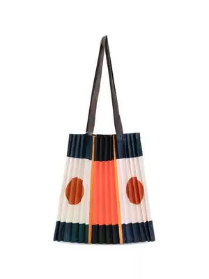 MULTITUDES BAGS Pozzallo Pleated Tote Bag - White