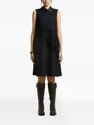 Peserico Bouclé-texture Sleeveless Mini Dress