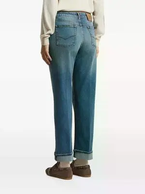 Peserico Straight-leg Turned-up Jeans