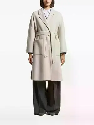 Peserico Belted Notch-lapel Coat - Neutrals