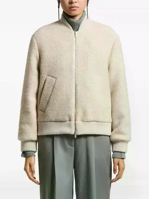 Peserico Zip-up Bomber Jacket - Neutrals