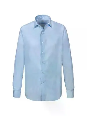 ALESSANDRO GHERARDI Spread-collar Button-down Shirt - Blue