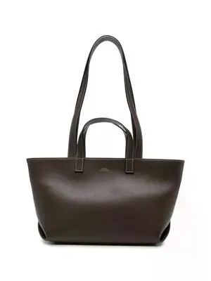 A.p.c. Small Drummer Leather Tote Bag