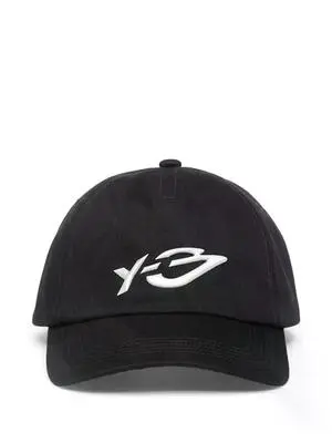 Y3 Logo-embroidered Baseball Cap - Black