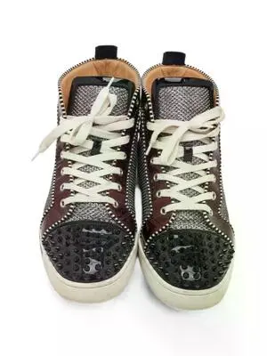 CHRISTIAN LOUBOUTIN Spikes Orlato High Top Sneakers