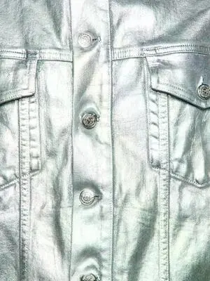 Balmain Metallic Denim Jacket