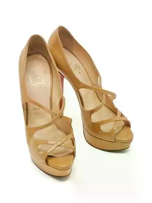 CHRISTIAN LOUBOUTIN Mademoi Criss-cross Platform Pumps