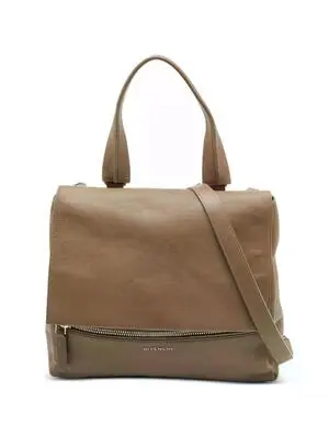 Givenchy Pandora Flap Top Handle Bag - Neutrals