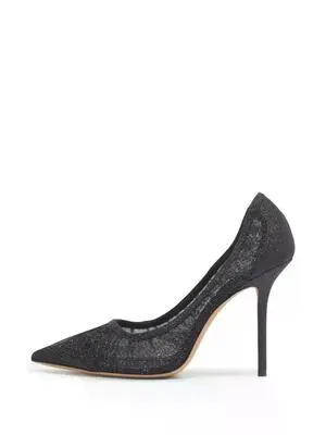 JIMMY CHOO Mesh Pointed-toe Pumps