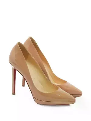 CHRISTIAN LOUBOUTIN Pigalle Plato Leather Platform Pumps