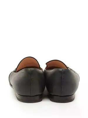 Gucci Leather Horsebit Detail Loafers