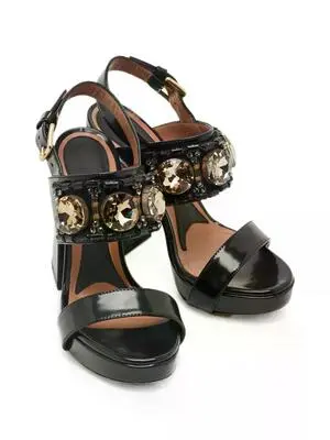Marni Fussbett Sabot Embellished Sandals