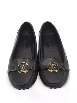 LOUIS VUITTON Dauphine Leather Loafers