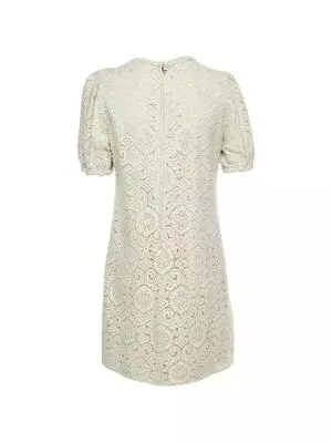Dolce & Gabbana Mini Lace Shift Dress - Neutrals