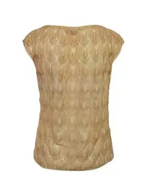 Missoni Cowl-neck Sheer Top