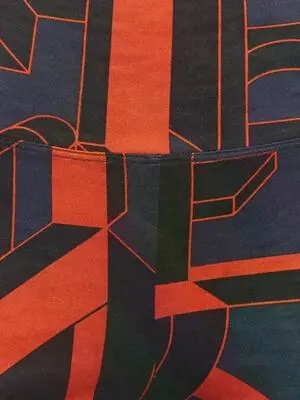 Hermès Typographic-print Silk Leggings