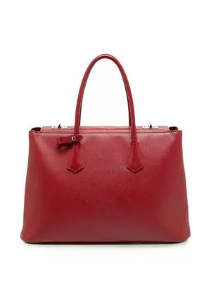 Prada Large Twin Tote Bag - Red