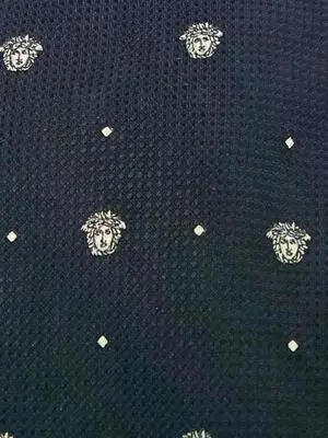 Versace Medusa Head Motif Tie
