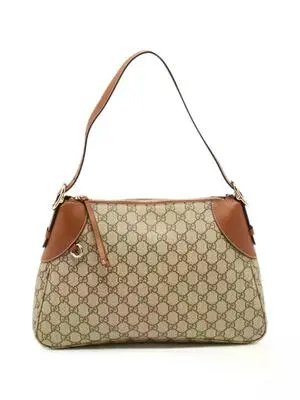 Gucci Gg Emblem Shoulder Bag - Neutrals