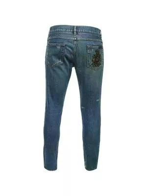 Dolce & Gabbana Distressed Slim-fit Jeans