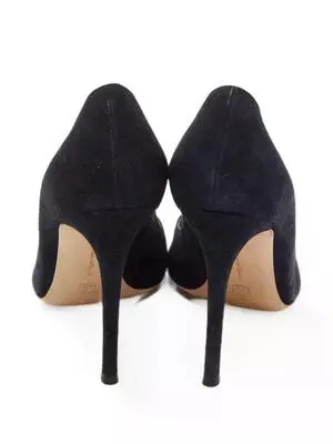 GIANVITO ROSSI Portofino Suede Heeled Pumps