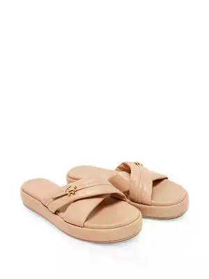 GIANVITO ROSSI Alima Crossover-strap Slides