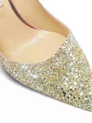 JIMMY CHOO Romy Glitter Pumps - Silver