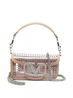 Valentino Garavani Locò Crystal-embellished Shoulder Bag