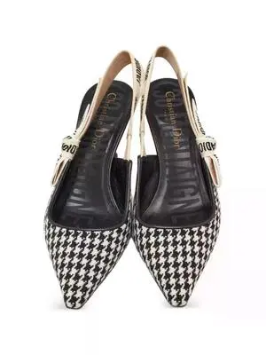 Dior J'adior Houndstooth Slingback Pumps