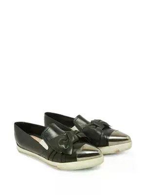 Miu Miu Knot Bow Loafers