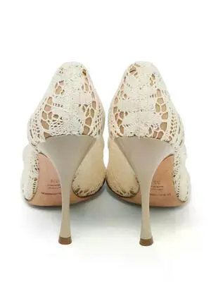 Dolce & Gabbana Lace Peep-toe Stiletto Pumps