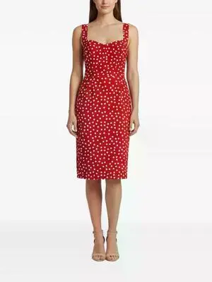 Dolce & Gabbana Polka Dot-print Sleeveless Midi Dress