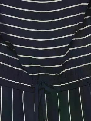 Ralph Lauren Striped Crepe Jumpsuit
