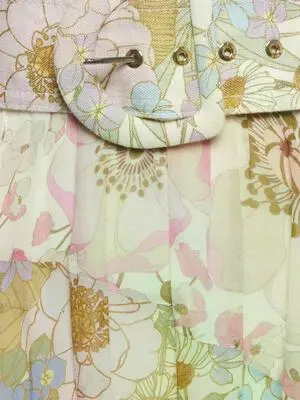 Zimmermann Floral-print Belted Maxi Skirt