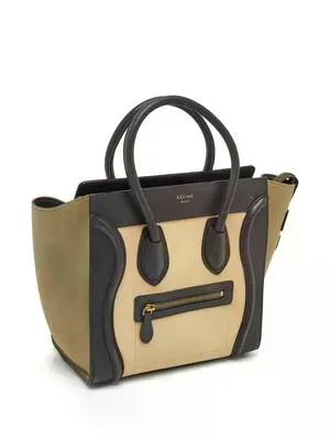 Celine Luggage Micro Tote Bag - Neutrals