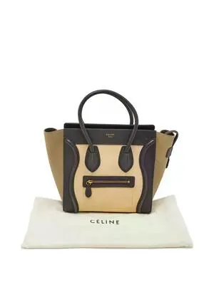 Celine Luggage Micro Tote Bag - Neutrals