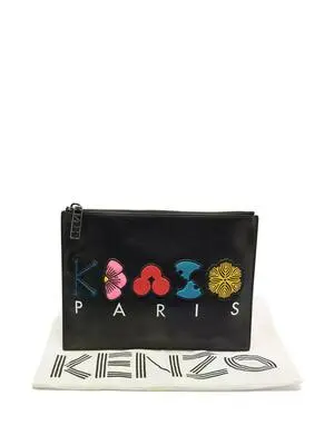 Kenzo Logo Patch Clutch Bag
