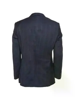 BOSS Check-pattern Blazer - Blue