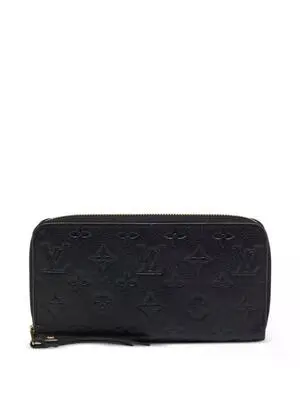 LOUIS VUITTON Zippy Monogram Empreinte Wallet - Black